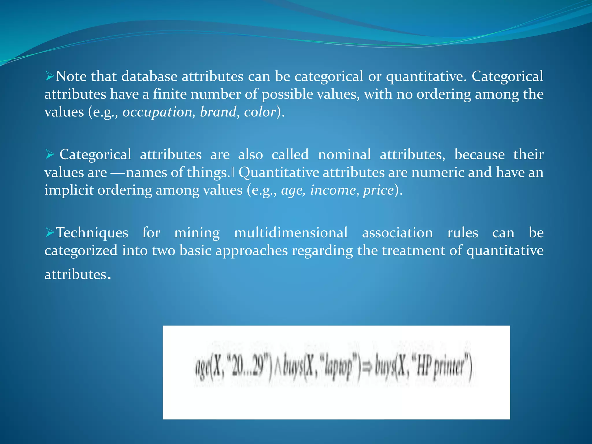 Association rule mining.pptx | Databases | Computer Software and Applications
