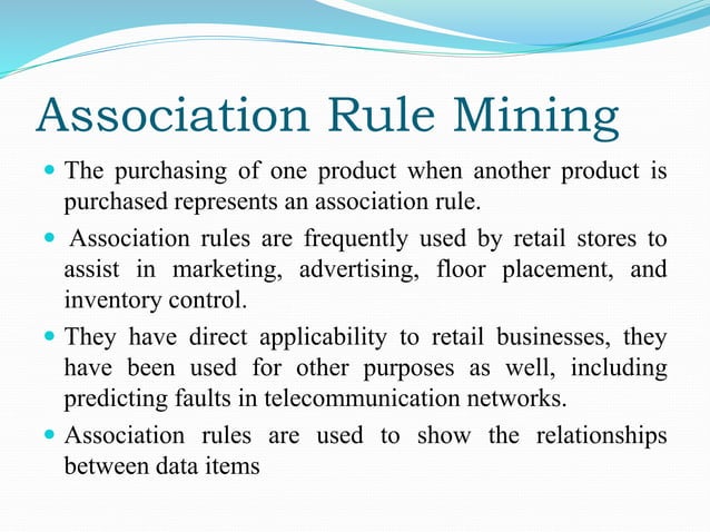 Association rule mining.pptx | Databases | Computer Software and Applications