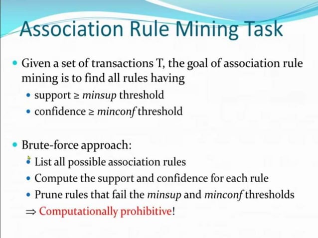 Association rule mining.pptx | Databases | Computer Software and Applications
