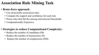 Association Rule Mining(ARM) notes for class | PDF