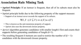 Association Rule Mining(ARM) notes for class | PDF