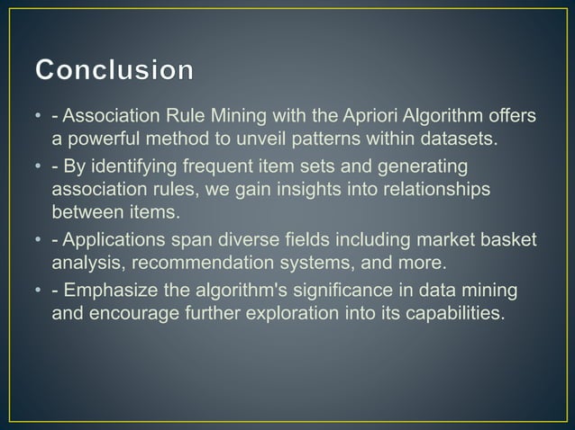 Association Rule Mining With Apriori Algorithm Pptx