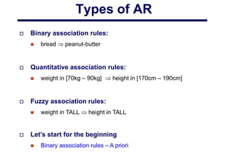 ASSOCIATION Rule plus MArket basket Analysis.pptx