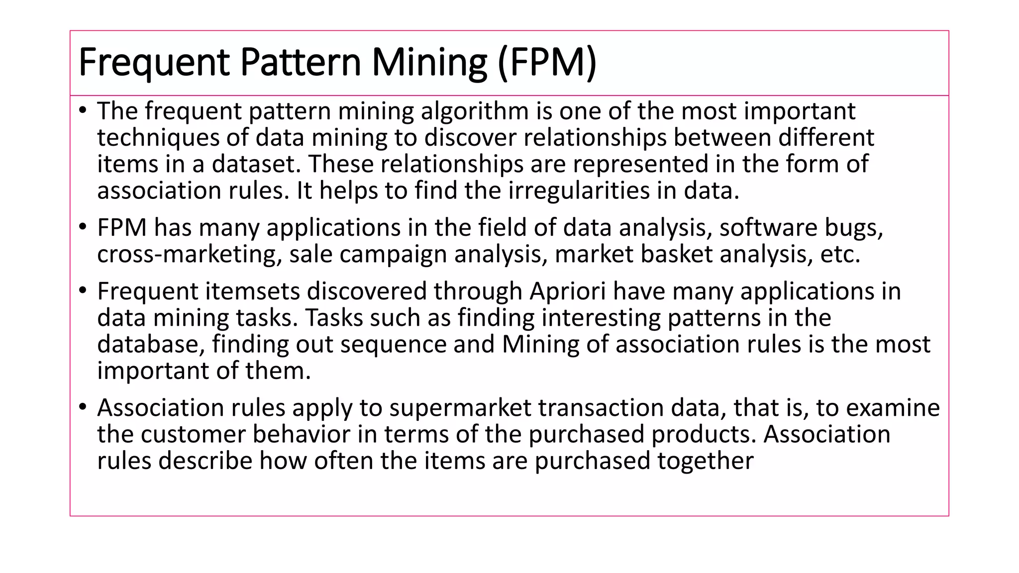 Association Rules Apriori Algorithm Pptx Computing Technology