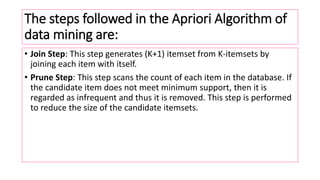 Association rules apriori algorithm | PPTX | Computing | Technology & Computing