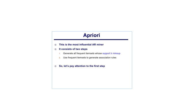 Association rules apriori algorithm | PPTX | Computing | Technology ...