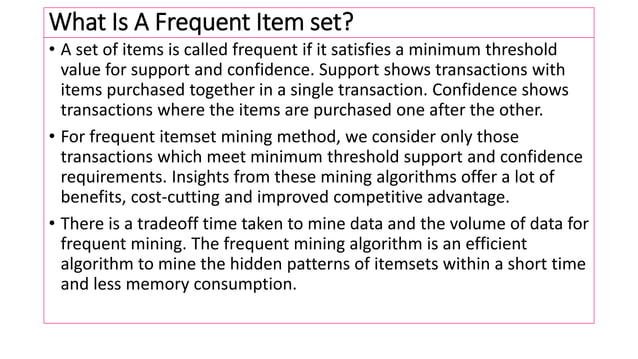 Association Rules Apriori Algorithm Pptx Computing Technology And Computing