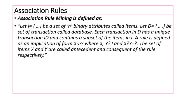 Association rules apriori algorithm | PPTX | Computing | Technology & Computing