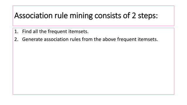 Association Rules Apriori Algorithm Pptx Computing Technology And Computing