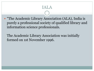Selected-Library Associations of India (Part-1) | PDF