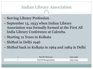 Selected-Library Associations of India (Part-1) | PDF
