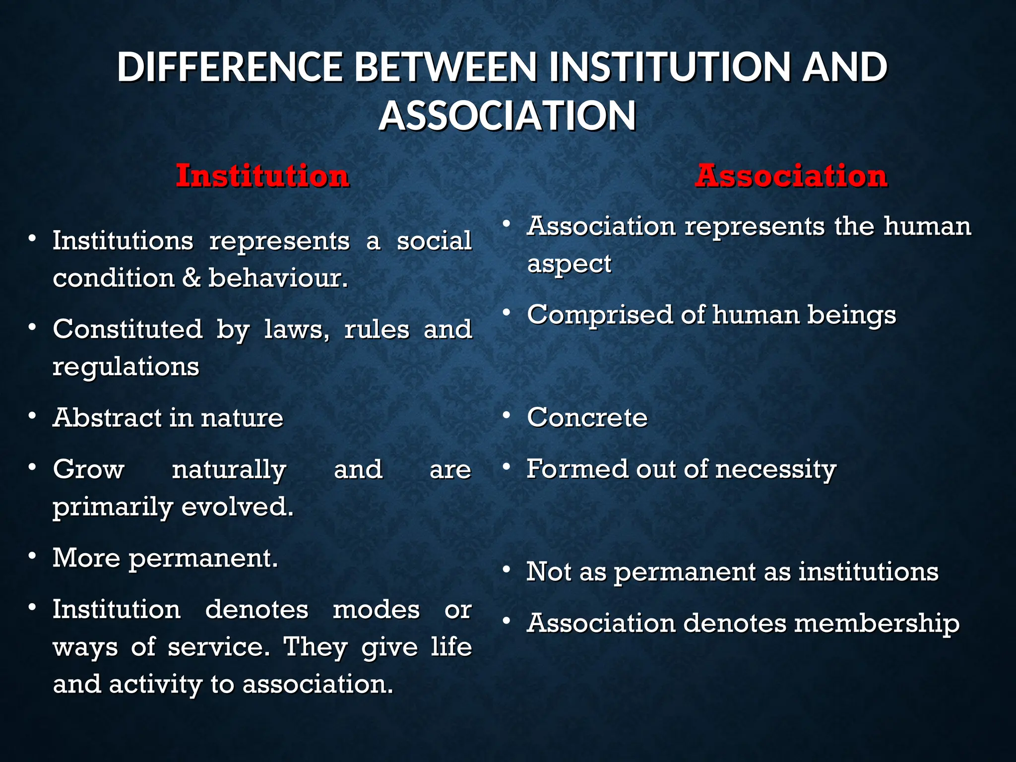 Applied Sociology: Associations & Institutions.ppt