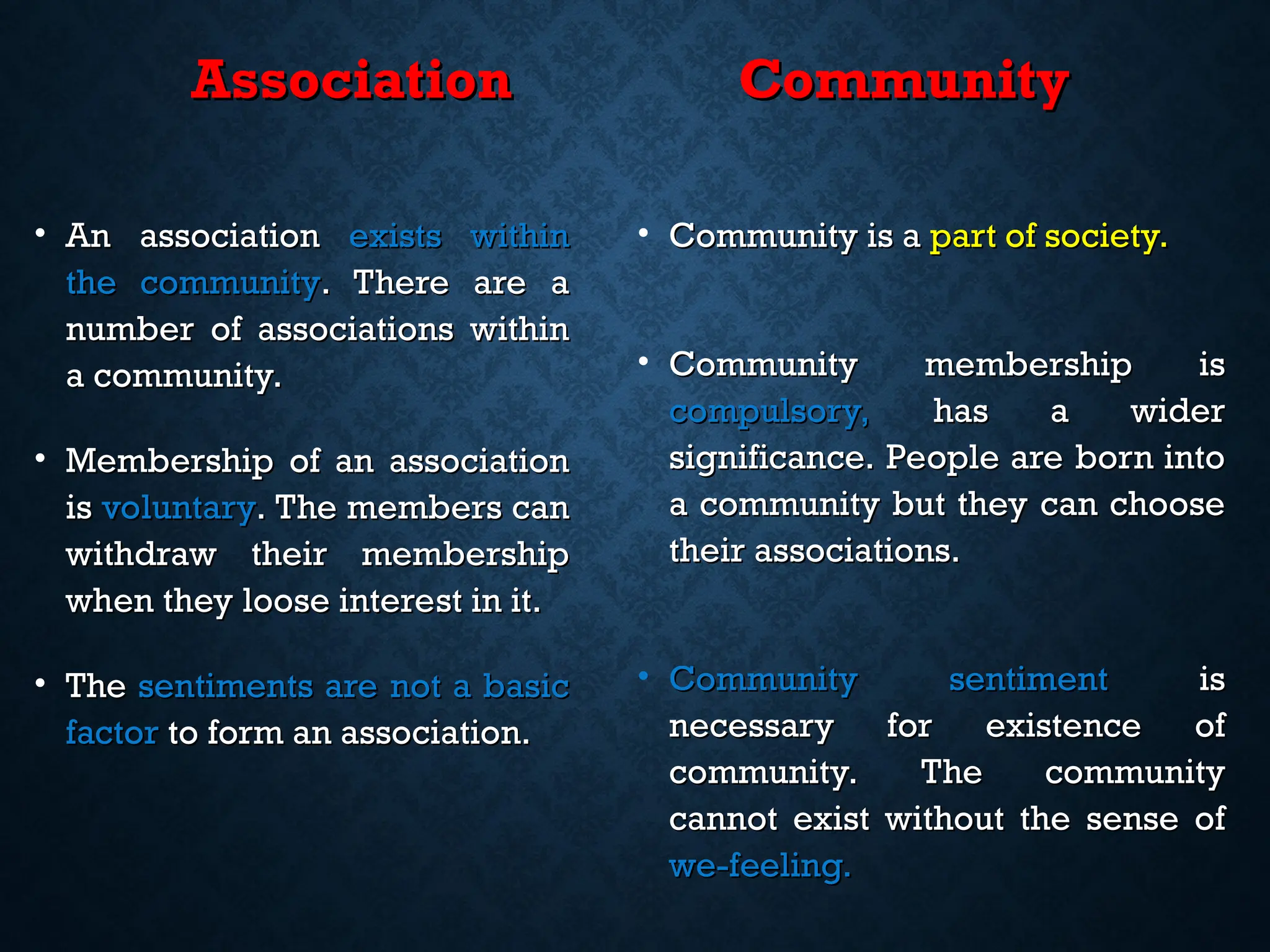 Applied Sociology: Associations & Institutions.ppt