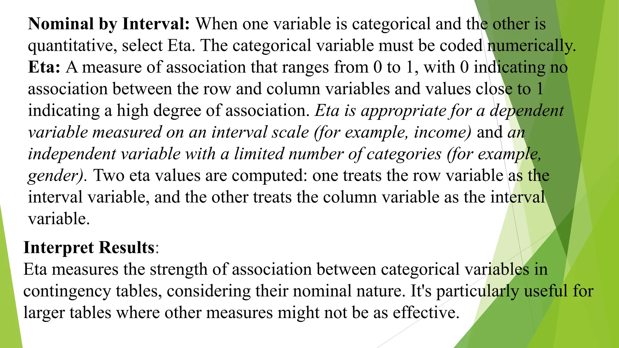 Association and its different measures using SPSS | PDF