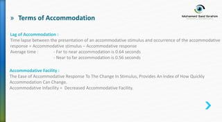 Control of ACCOMMODATION | PPTX