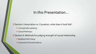 Brief Look at Association vs causation | PPTX