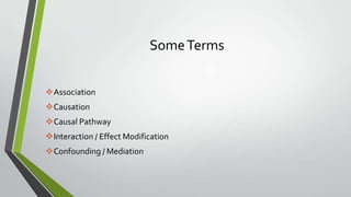 Brief Look at Association vs causation | PPTX