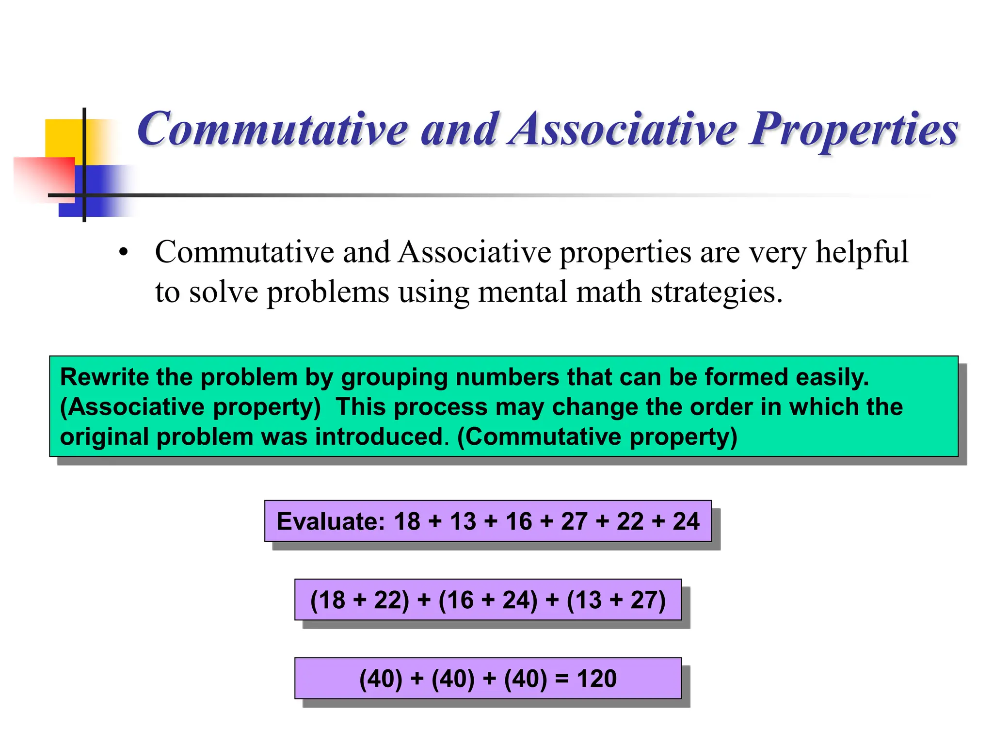Associative and Commutative Property.ppt