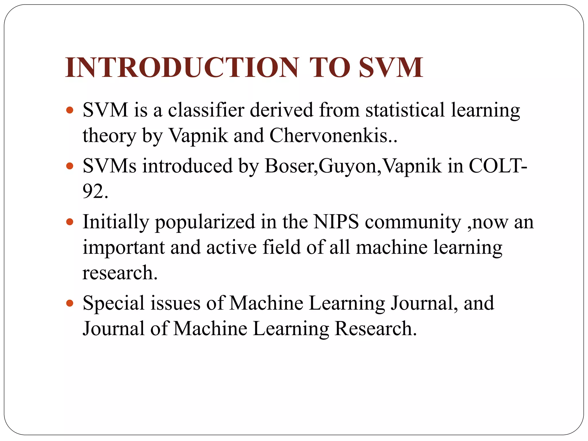 Support Vector Machine And Associative Classification Pptx