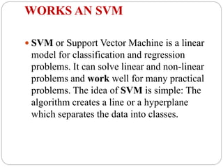 support vector machine and associative classification | PPT
