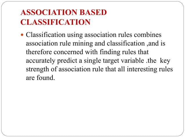 support vector machine and associative classification | PPTX ...