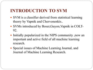 support vector machine and associative classification | PPT