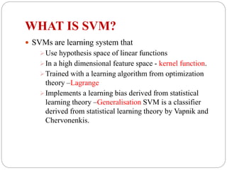 support vector machine and associative classification | PPT