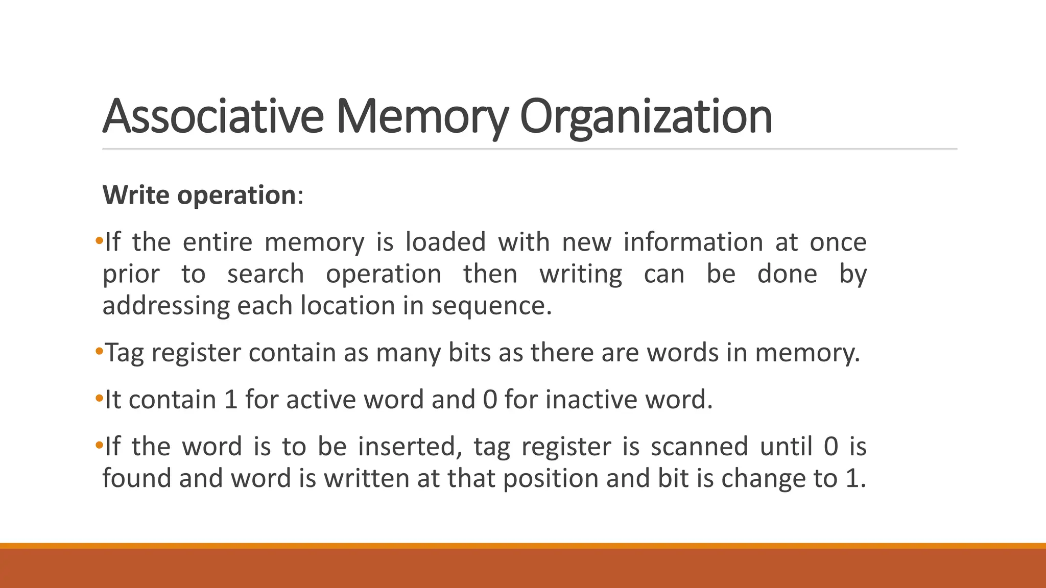 Associative Memory in Computer architecture | PPTX