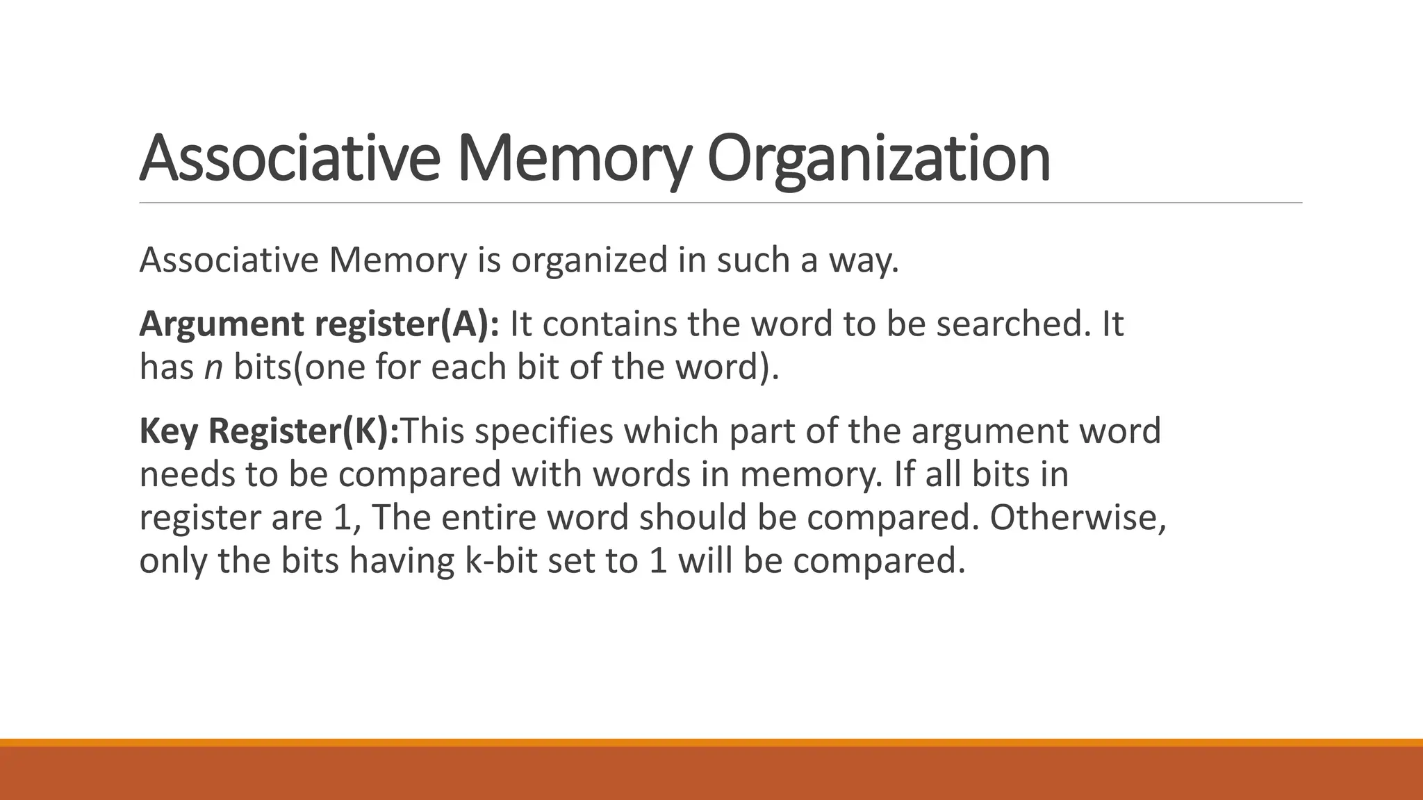 Associative Memory in Computer architecture | PPTX