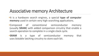 Associative Memory in Computer architecture | PPTX