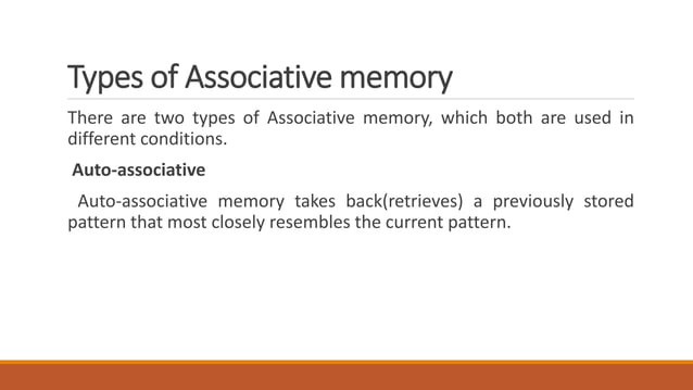 Associative Memory In Computer Architecture Ppt
