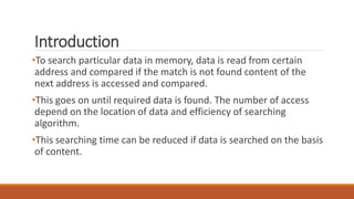 Associative Memory in Computer architecture | PPTX
