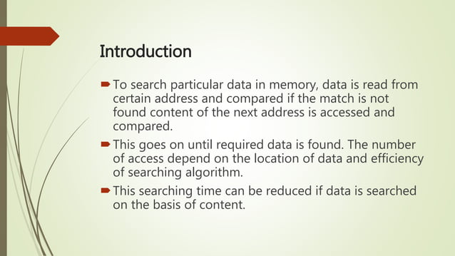 Associative memory 14208 | PPTX