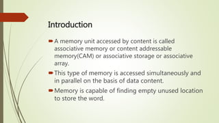 Associative memory 14208 | PPTX
