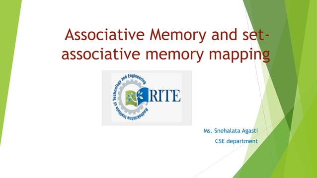 Associative memory and set associative memory mapping | PPTX | Data ...