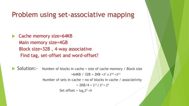 Associative memory and set associative memory mapping | PPTX | Data ...