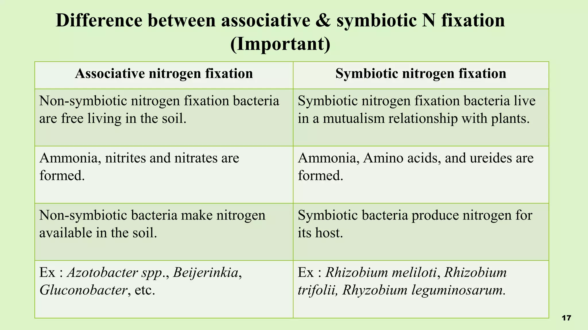 Associative nitrogen fixation | PPTX