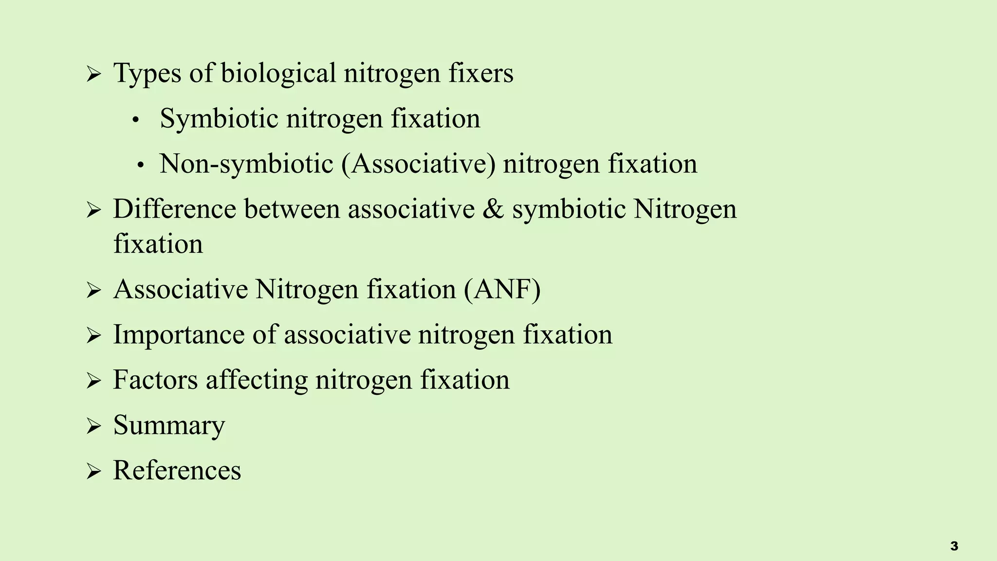 Associative nitrogen fixation | PPTX