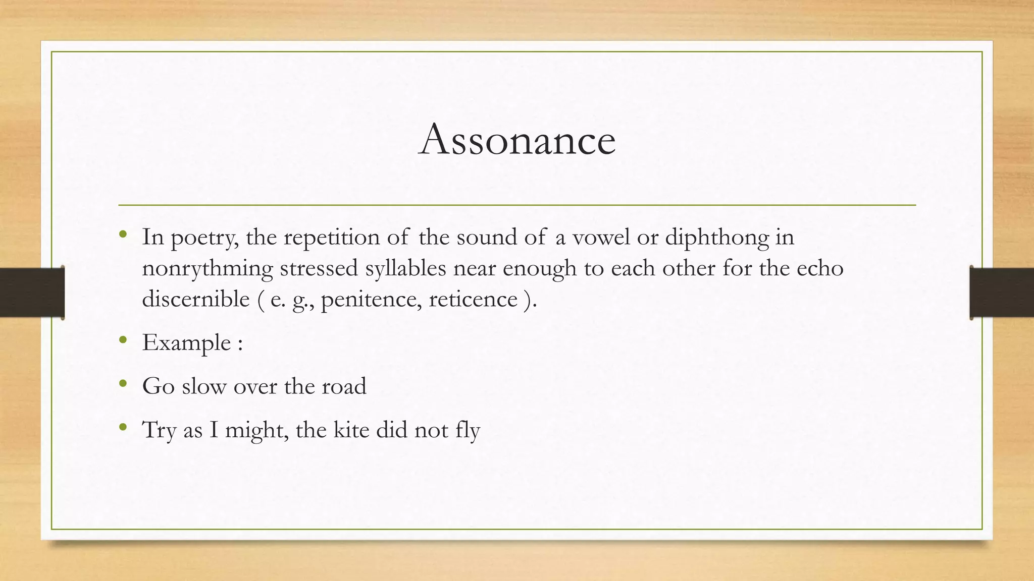 Assonance and alliteration | PPT