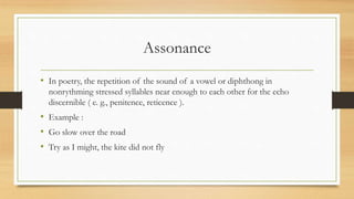 Assonance and alliteration | PPT