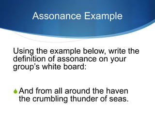 Assonance Definition