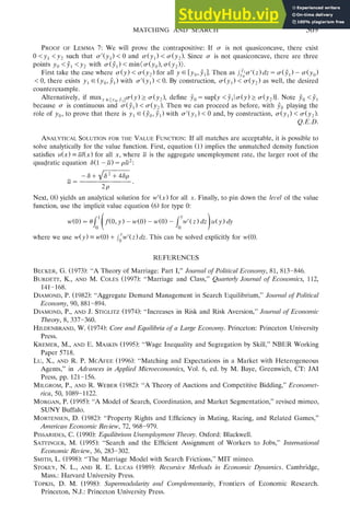 Assortative Matching And Search | PDF