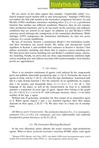 Assortative Matching And Search | PDF