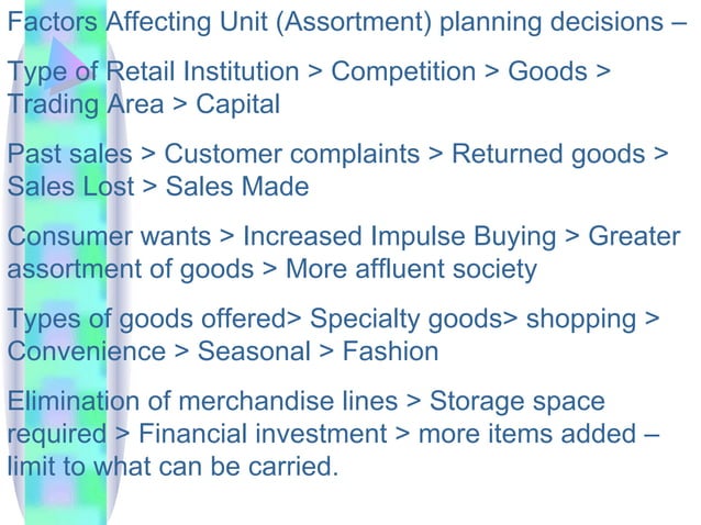 Assortment planning | PPT | Apparel Industry | Industries