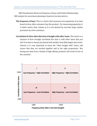 Assortment Planning And Upselling | PDF
