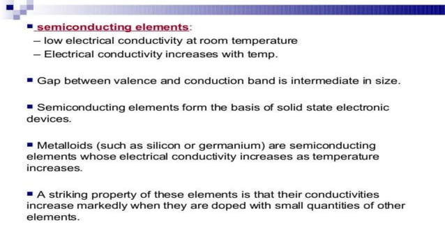 GENERAL PROPERTIES OF SEMICONDUCTORS | PPT