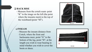 Buyer manual & measuring of 3 garments | PPTX