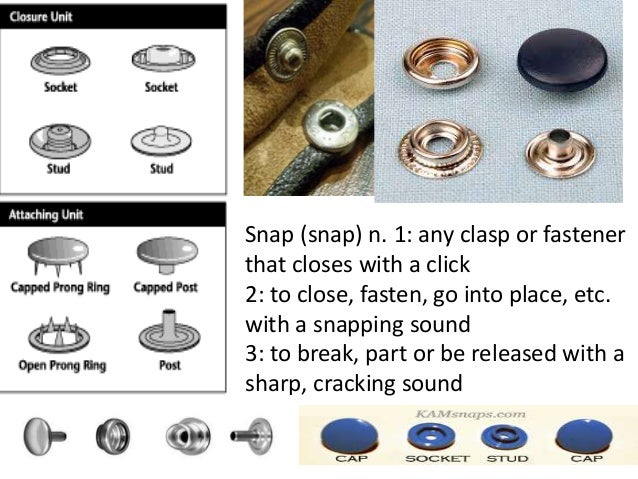 ASSQC on snap fasteners and buttons