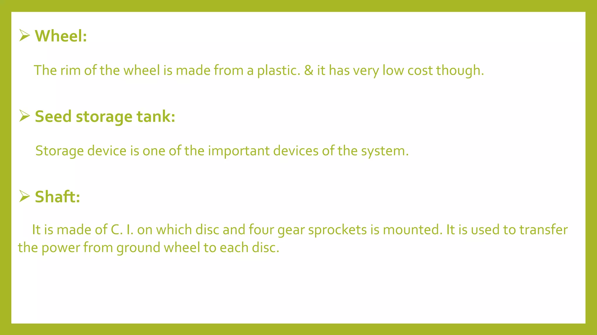 Automatic Seed Sowing Machine ppt | PPTX | Agriculture | Industries