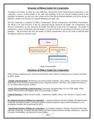 Dhaka South City Corporation: Structure, Finance and Personal ...